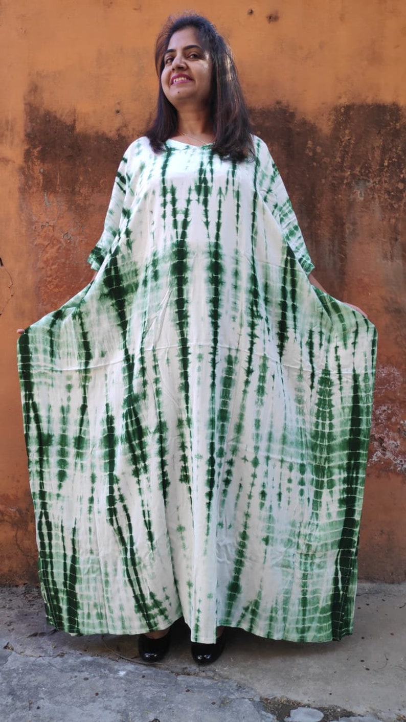Tie Dye Caftan Dress Plus Size Caftan Kaftan Dress Kimono | Etsy