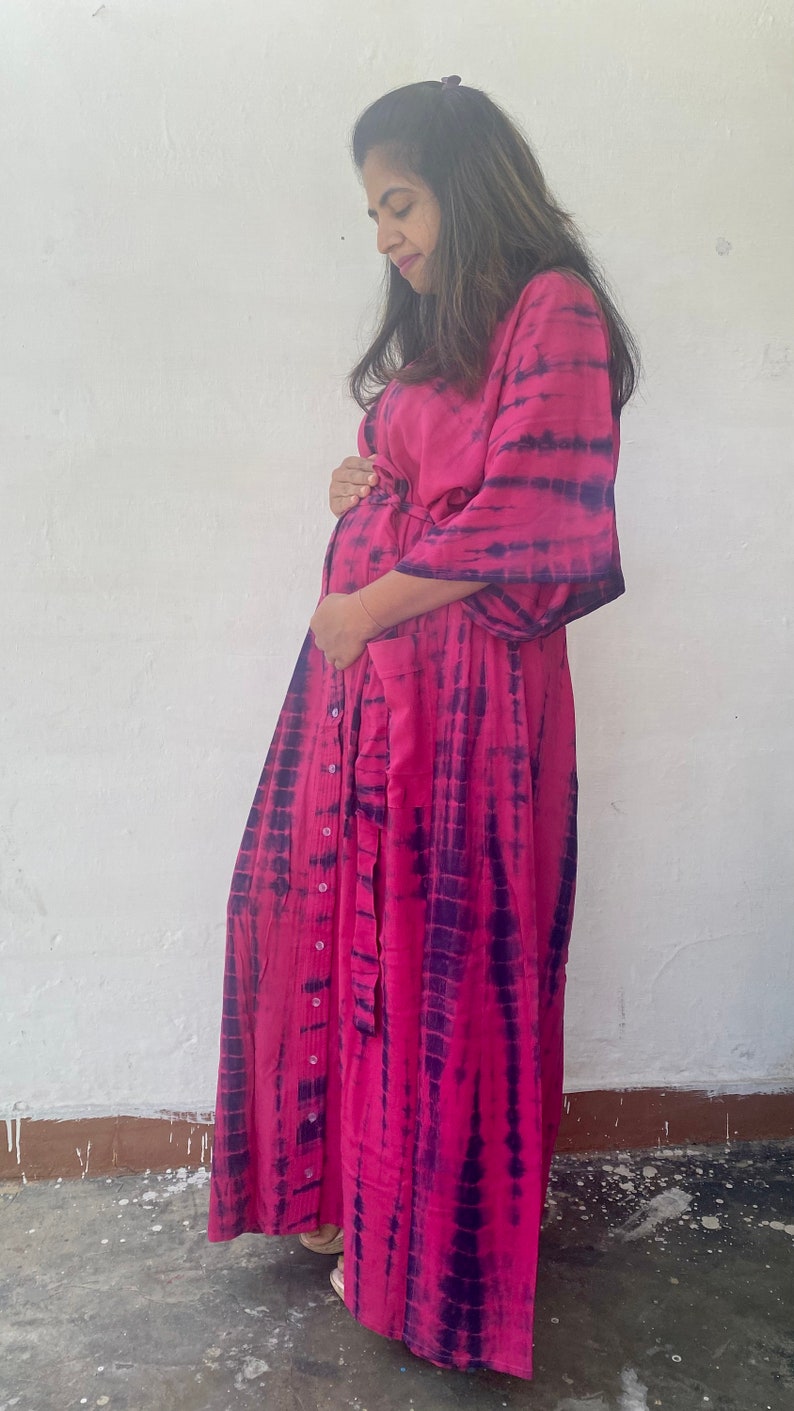 Maternity Hospital Gown Maternity Robe Nursing Gown Labor - Etsy