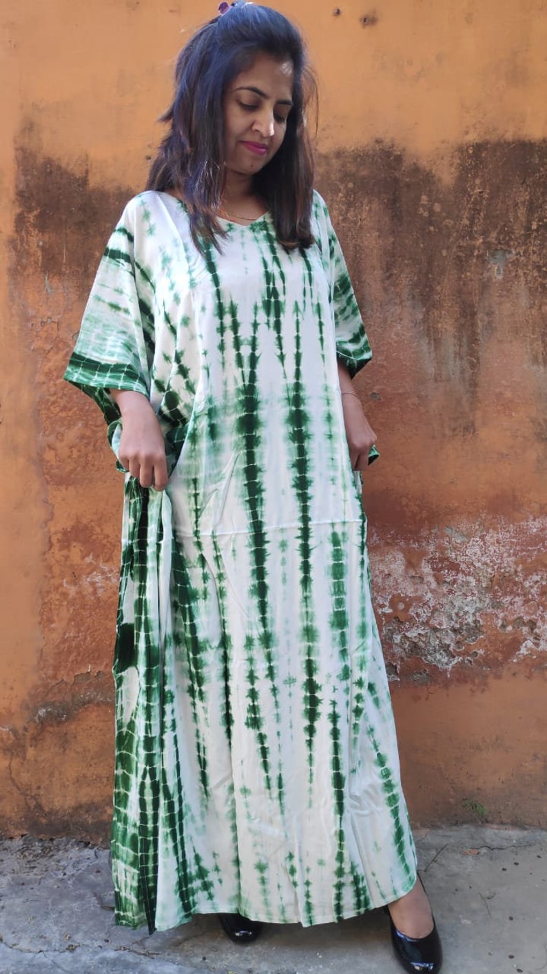 Tie Dye Caftan Dress Plus Size Caftan Kaftan Dress Kimono | Etsy