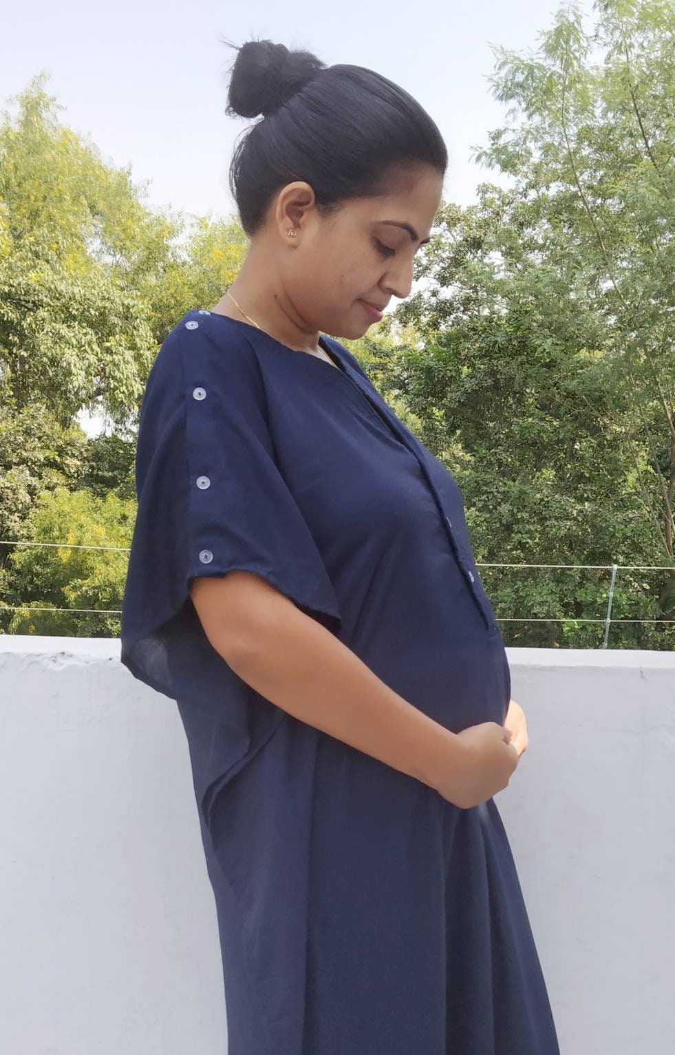 Maternity Hospital Gown Maternity Robe Nursing Gown Labor | Etsy