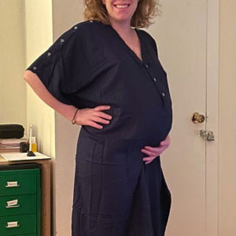 Maternity Hospital Gown Maternity Robe Nursing Gown Labor - Etsy