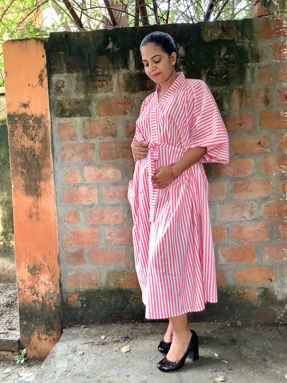 Maternity Hospital Gown Maternity Robe Nursing Gown Labor - Etsy