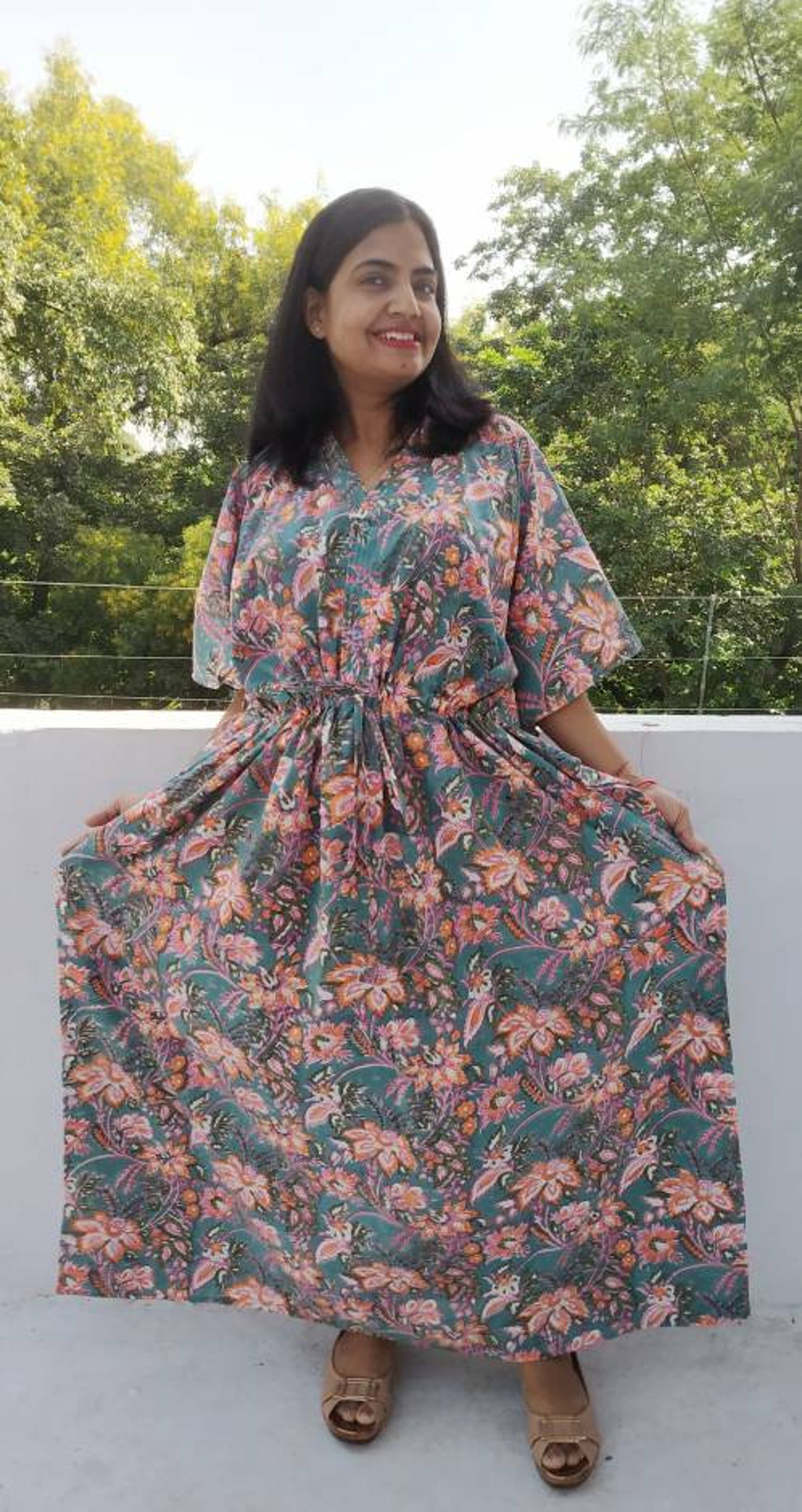 Hospital Gown, Labor Gown, Delivery Gown, Nursing Robe, Cotton ...