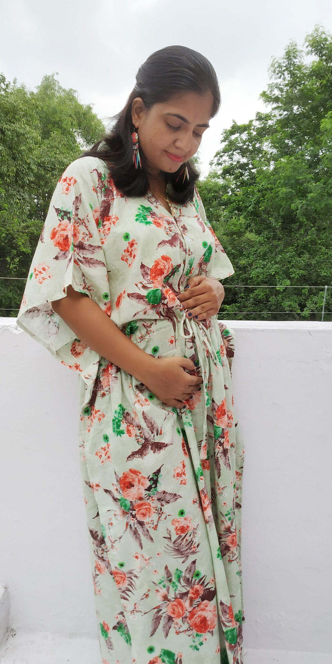 Women's Maternity Gown Hospital Robe Long Caftan Kaftan - Etsy