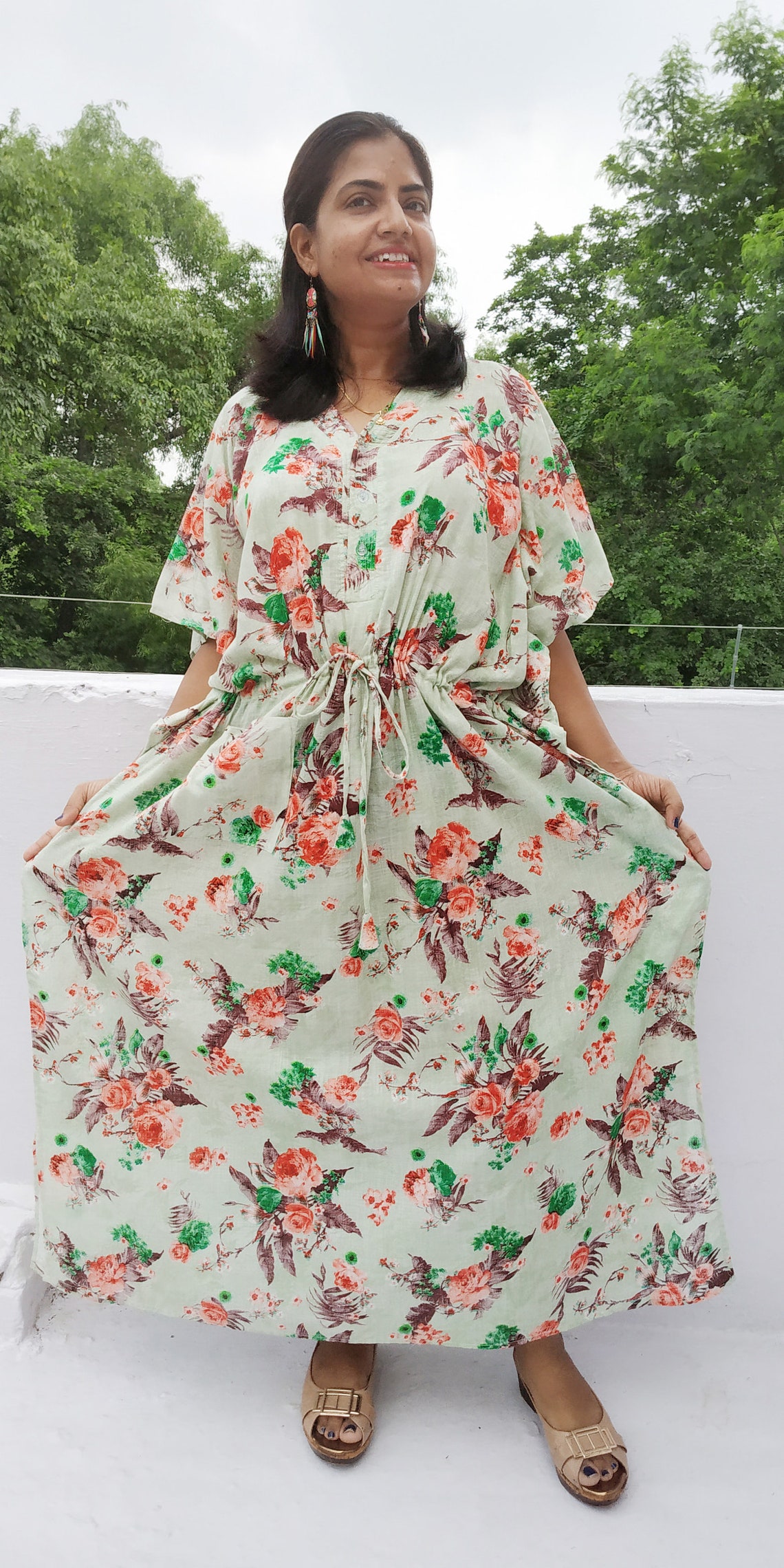 Women's Maternity Gown Hospital Robe Long Caftan Kaftan - Etsy