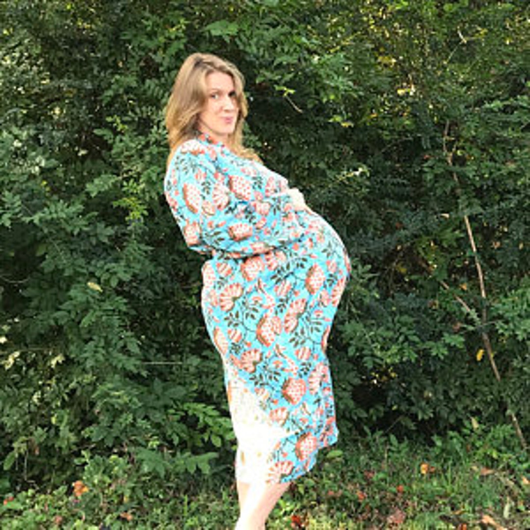 Maternity Hospital Gown, Maternity Robe, Nursing Gown , Labor and ...