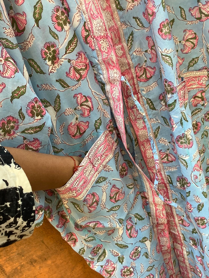 Cotton Kimono Robes for Women Indian Dressing Gown Unisex - Etsy