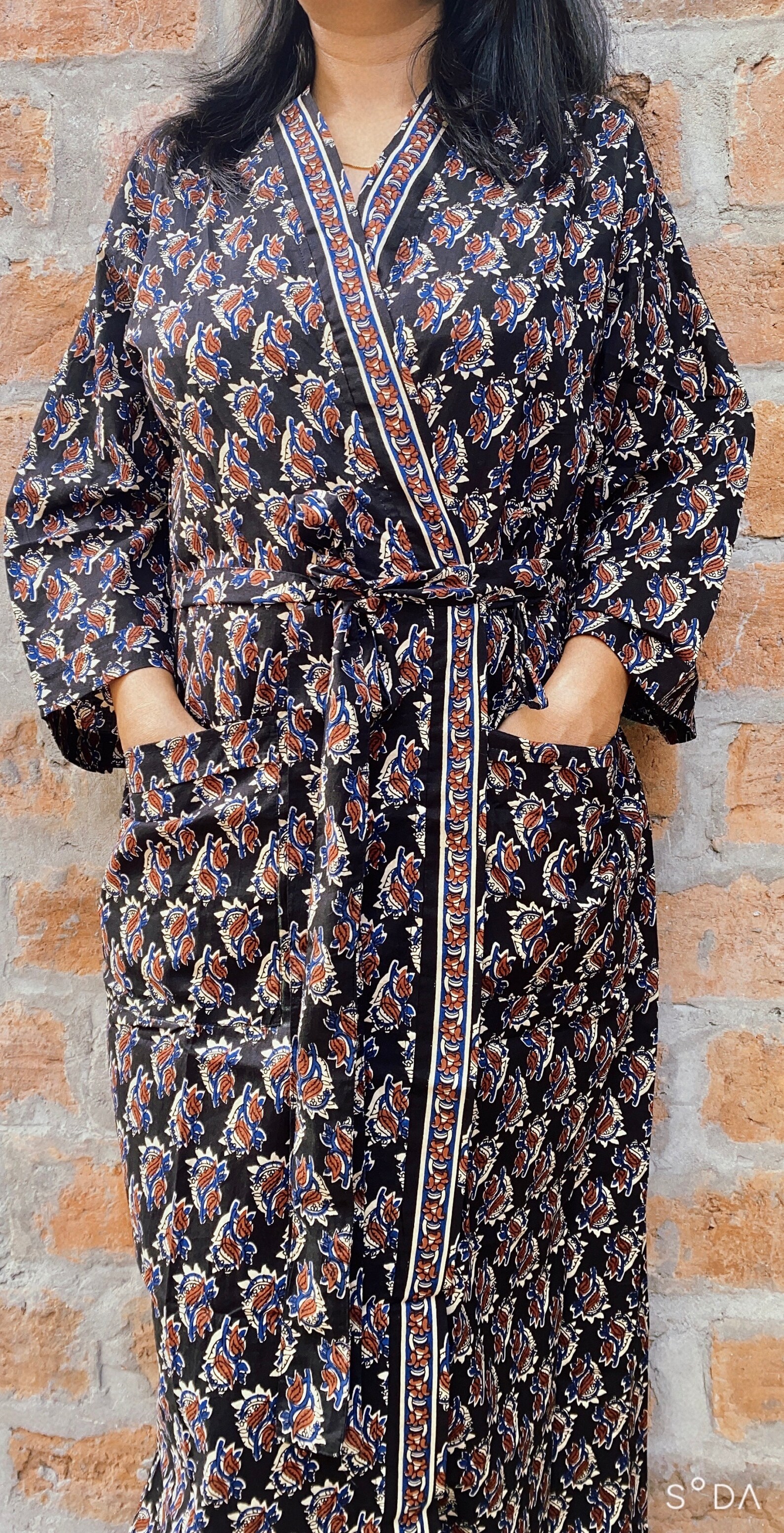 Maternity Robe Brown Cotton Robe Hospital Robe Delivery - Etsy