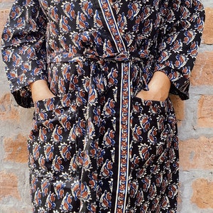 Maternity Robe, Brown Cotton Robe, Hospital Robe, Delivery Gown,baby ...