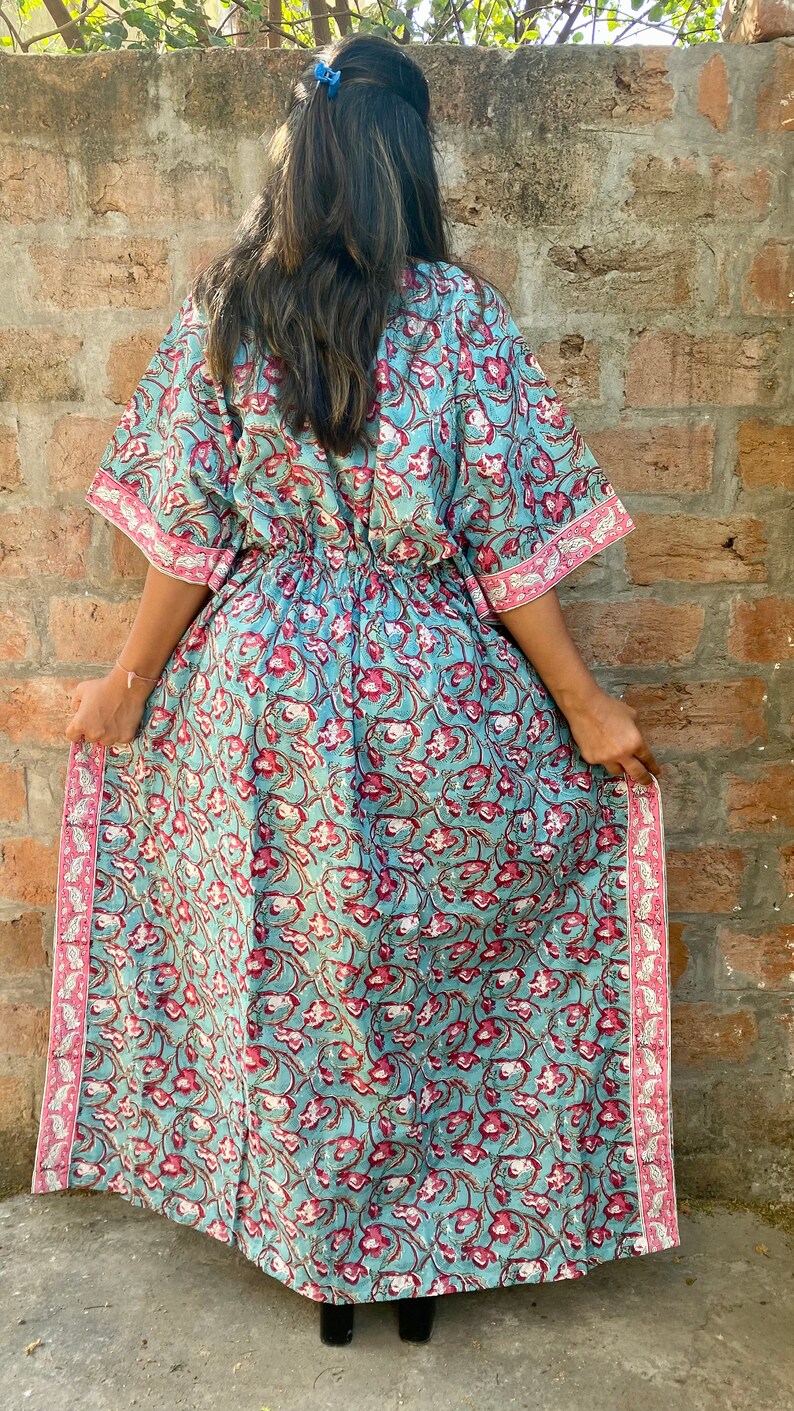 Caftan Dress Plus Size Caftan Kaftan Dress Kimono Cotton | Etsy