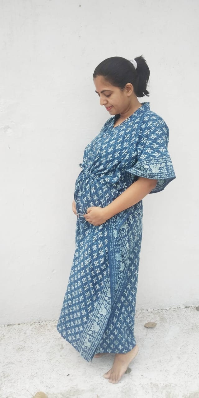 Maternity Hospital Gown Maternity Robe Nursing Gown Labor - Etsy