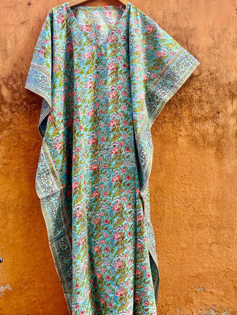 Caftan Dress Plus Size Caftan Kaftan Dress Kimono Cotton - Etsy
