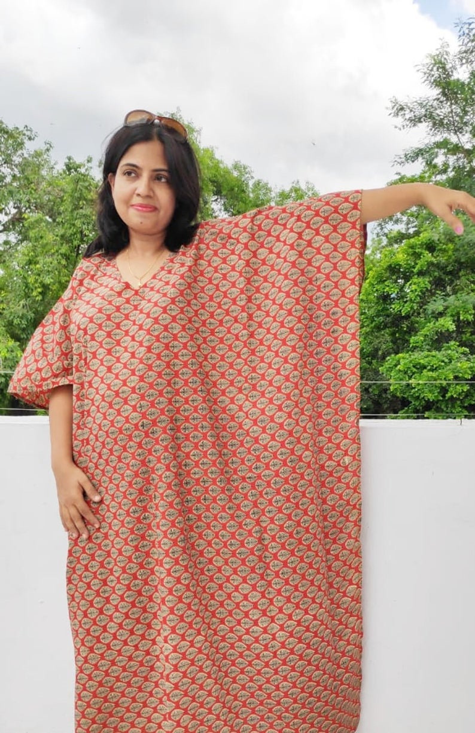 Cotton Caftan Kaftan Maxi Dress Beach Cover up Caftan Indian - Etsy