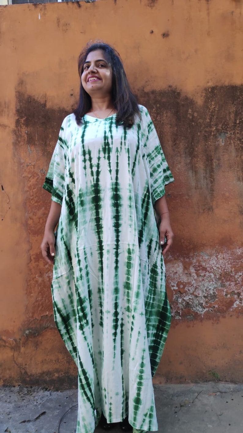 Tie Dye Caftan Dress Plus Size Caftan Kaftan Dress Kimono | Etsy