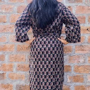 Maternity Robe, Brown Cotton Robe, Hospital Robe, Delivery Gown,baby ...