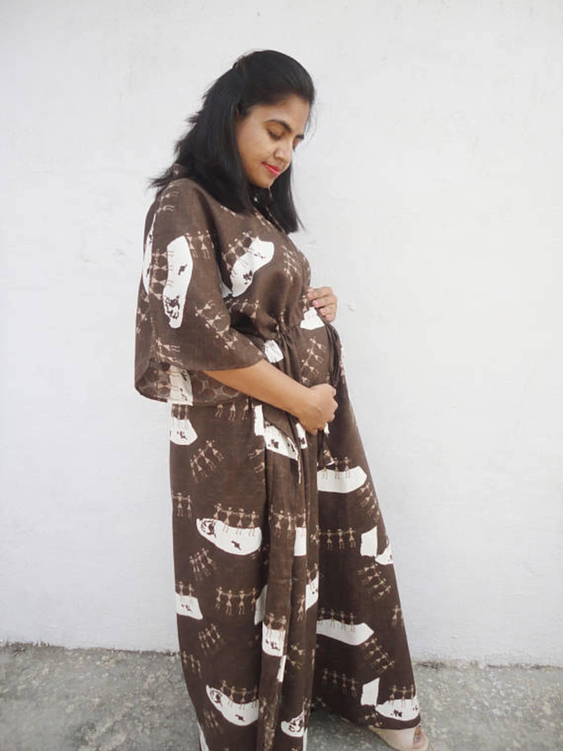 Hospital Gown Maternity Robe for Hospital Maternity Cotton | Etsy