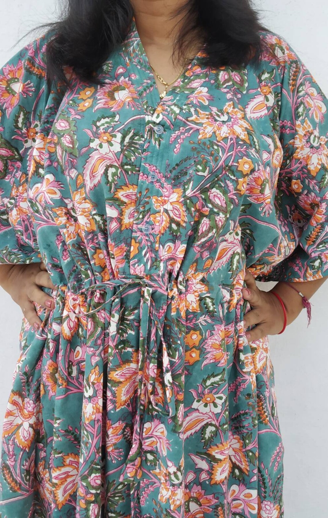 Hospital Gown, Labor Gown, Delivery Gown, Nursing Robe, Cotton ...