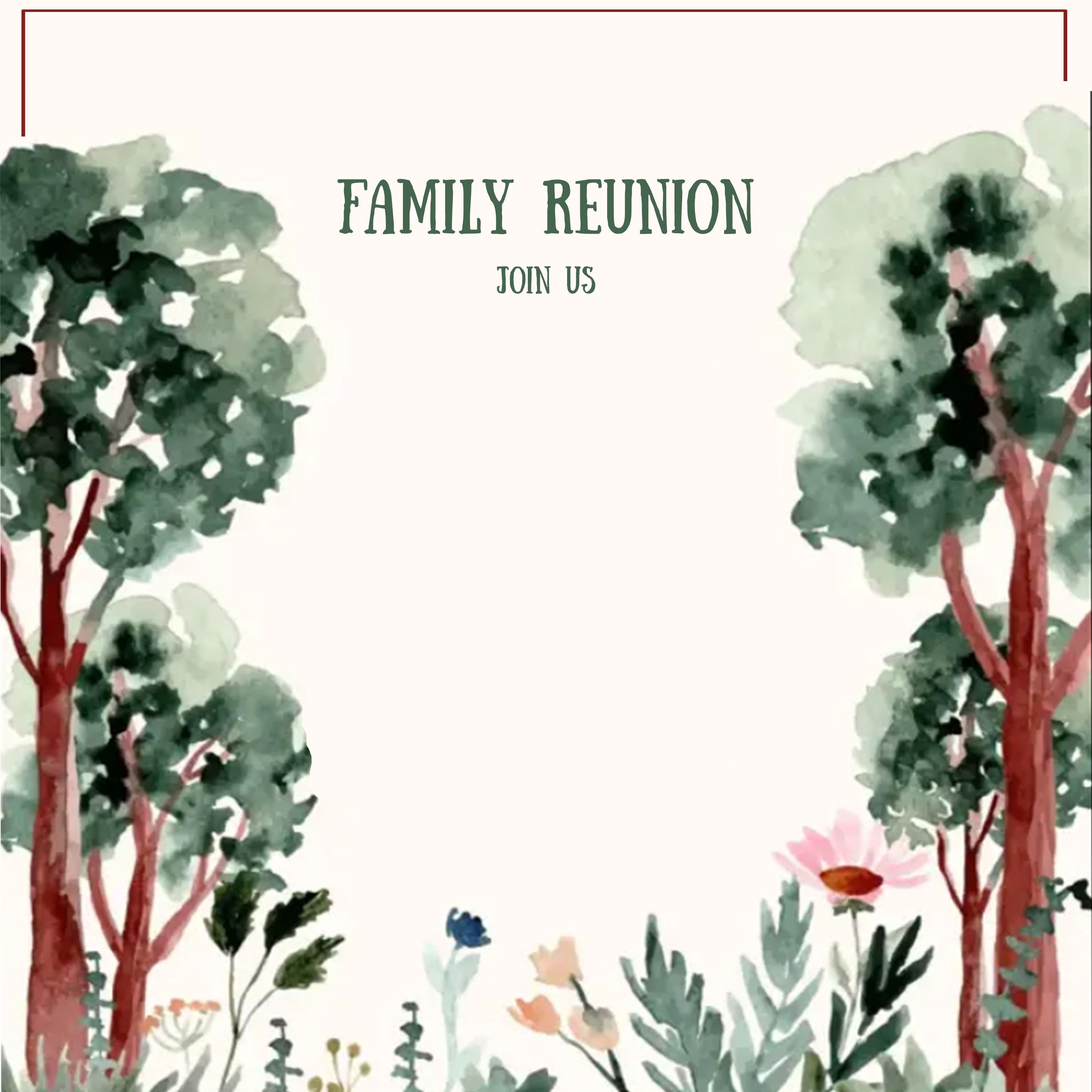 Family Reunion Invitation Template Party Editable in - Etsy