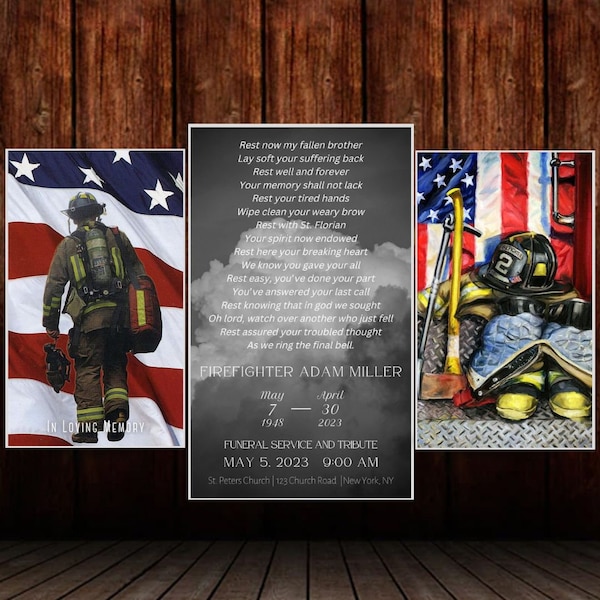 Firefighter Prayer Cards - Etsy