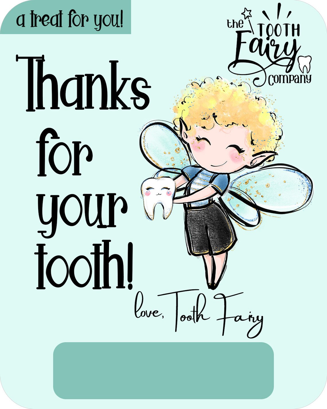 Editable Boy Tooth Fairy Receipt First Tooth Receipt and - Etsy