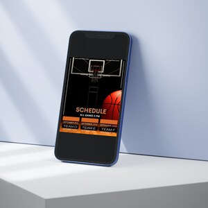 Basketball Schedule Flyer and Instagram Post Template, Editable in ...