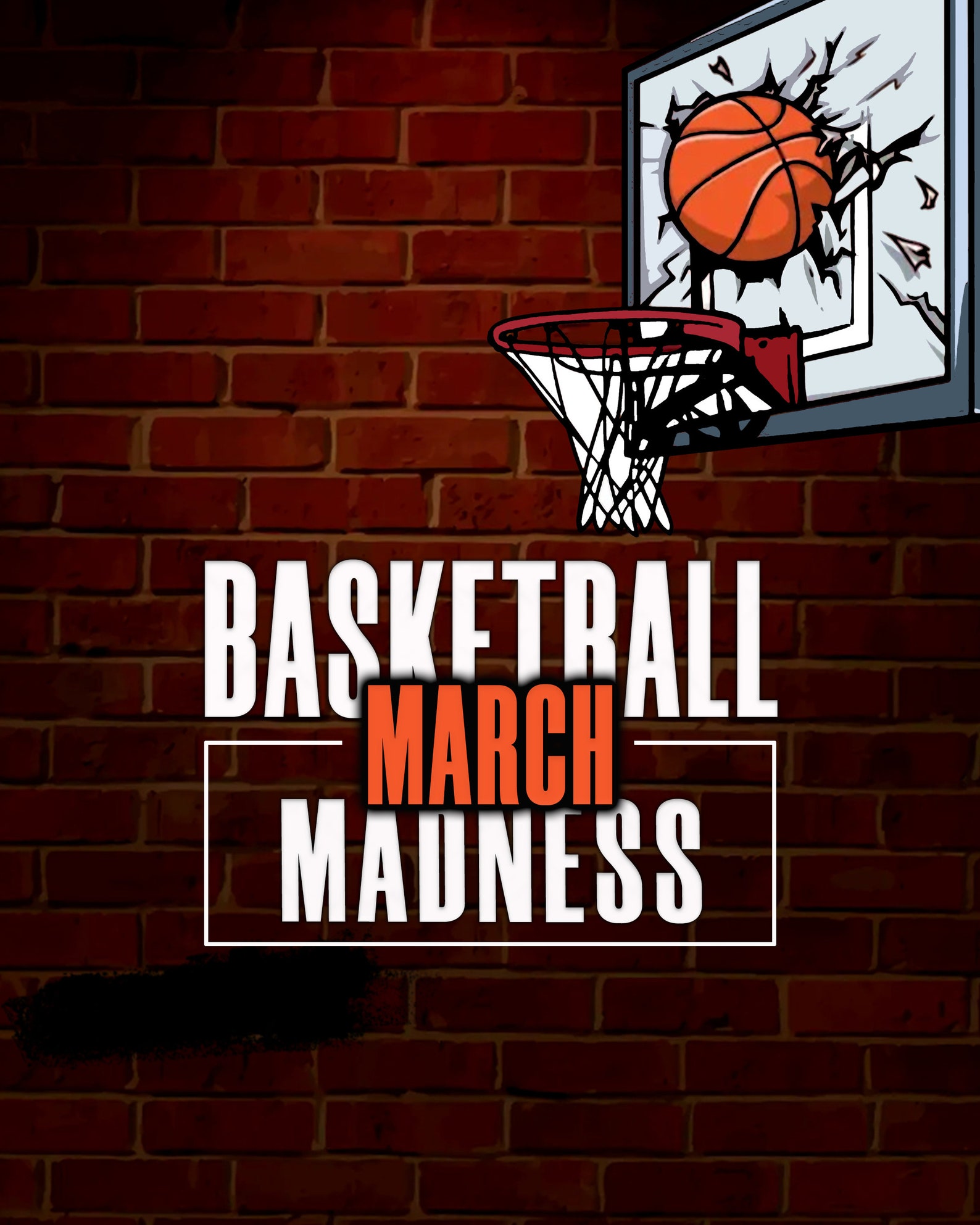 Basketball March Madness Flyer and Instagram Post Template - Etsy