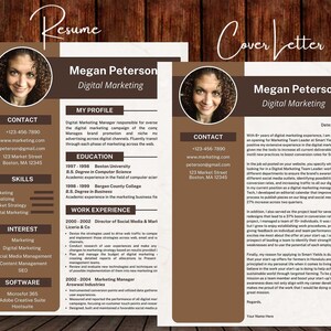 Creative Marketing Resume Template Editable Canva Template - Etsy
