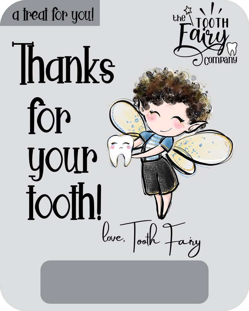 Tooth Fairy Receipt & Money Card: Printable DIY Canva Template (digital ...