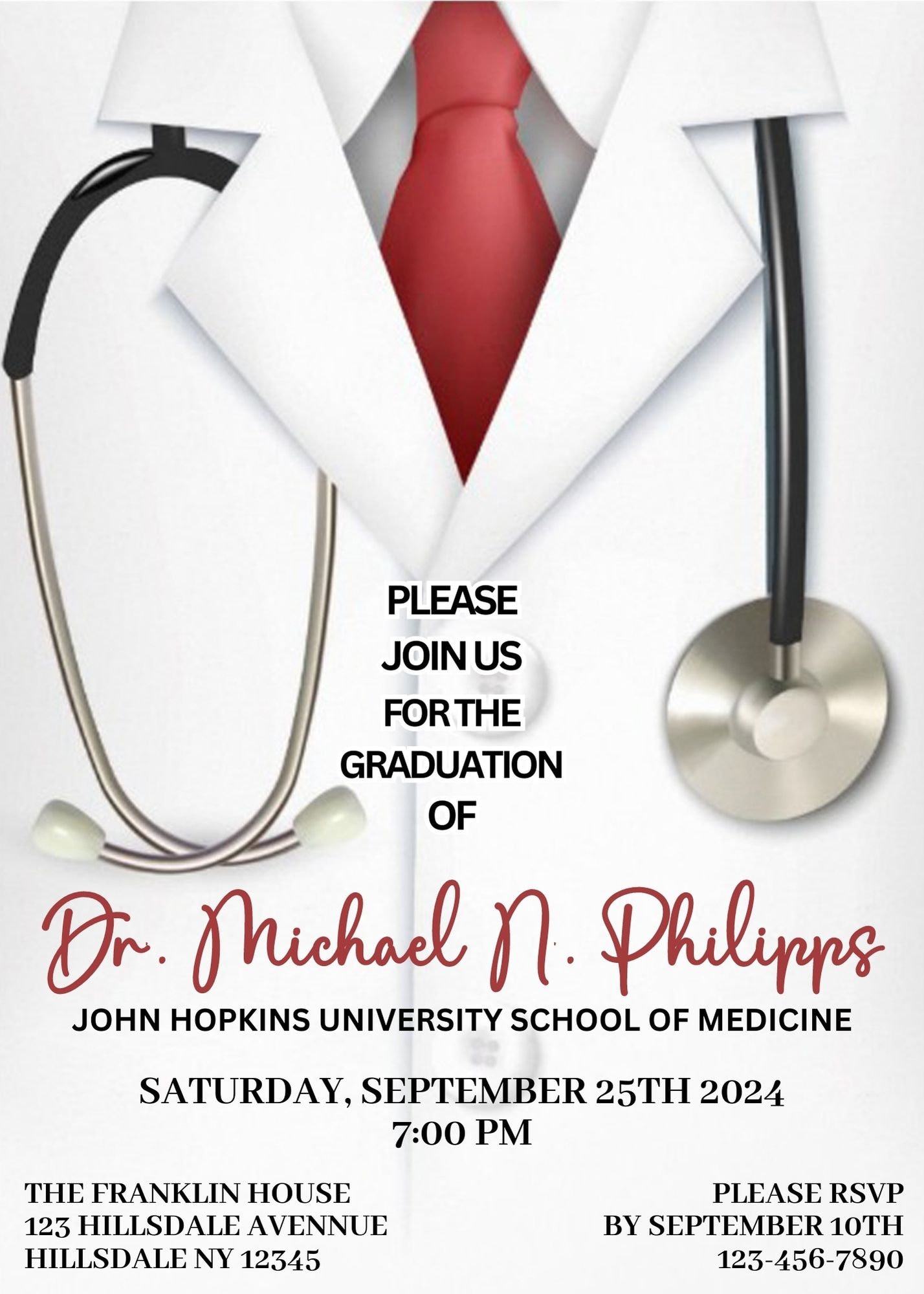 Doctor Invitation Template Party Editable in Canva - Etsy