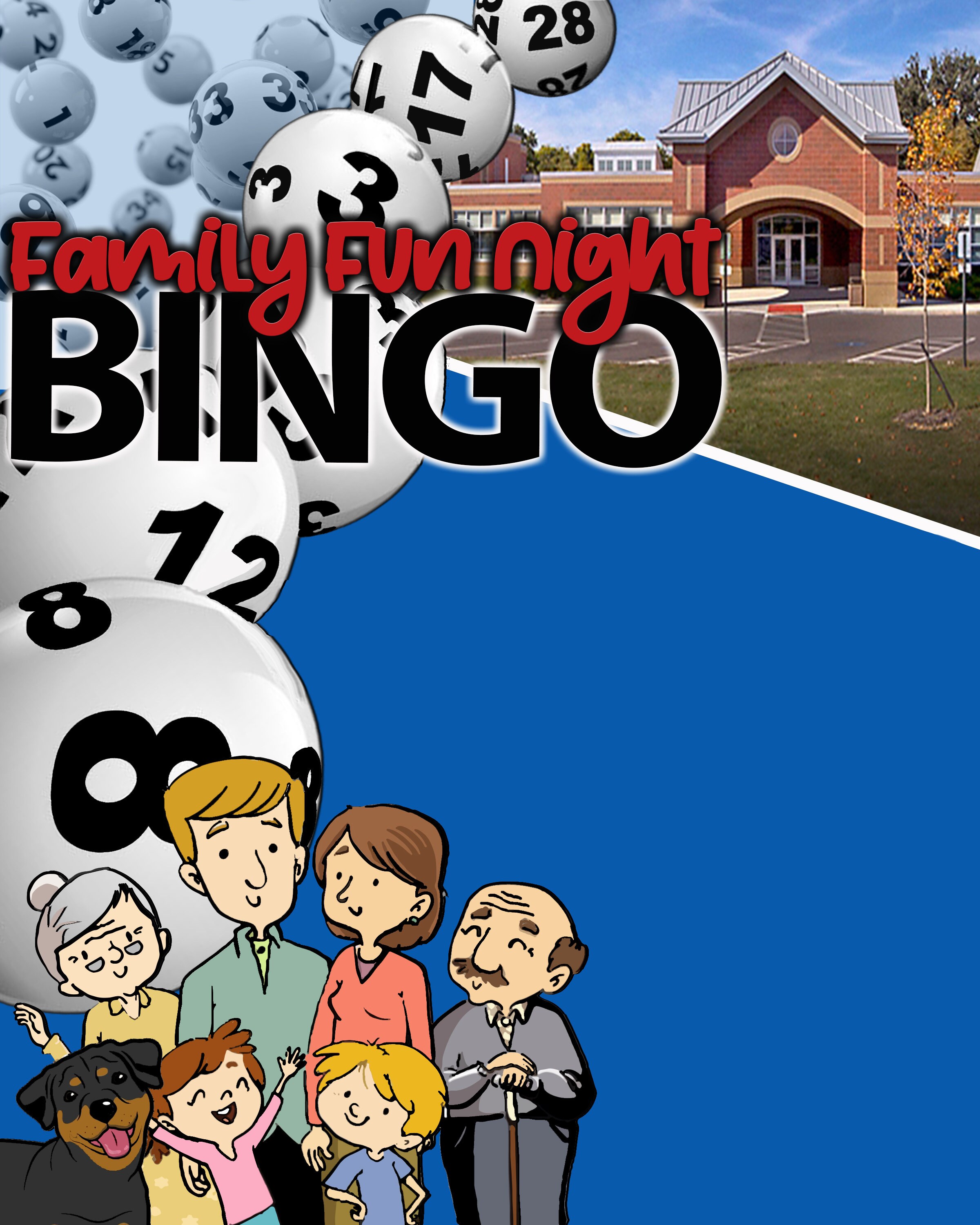 Family Night Bingo Flyer and Instagram Post, Editable in Photoshop ...