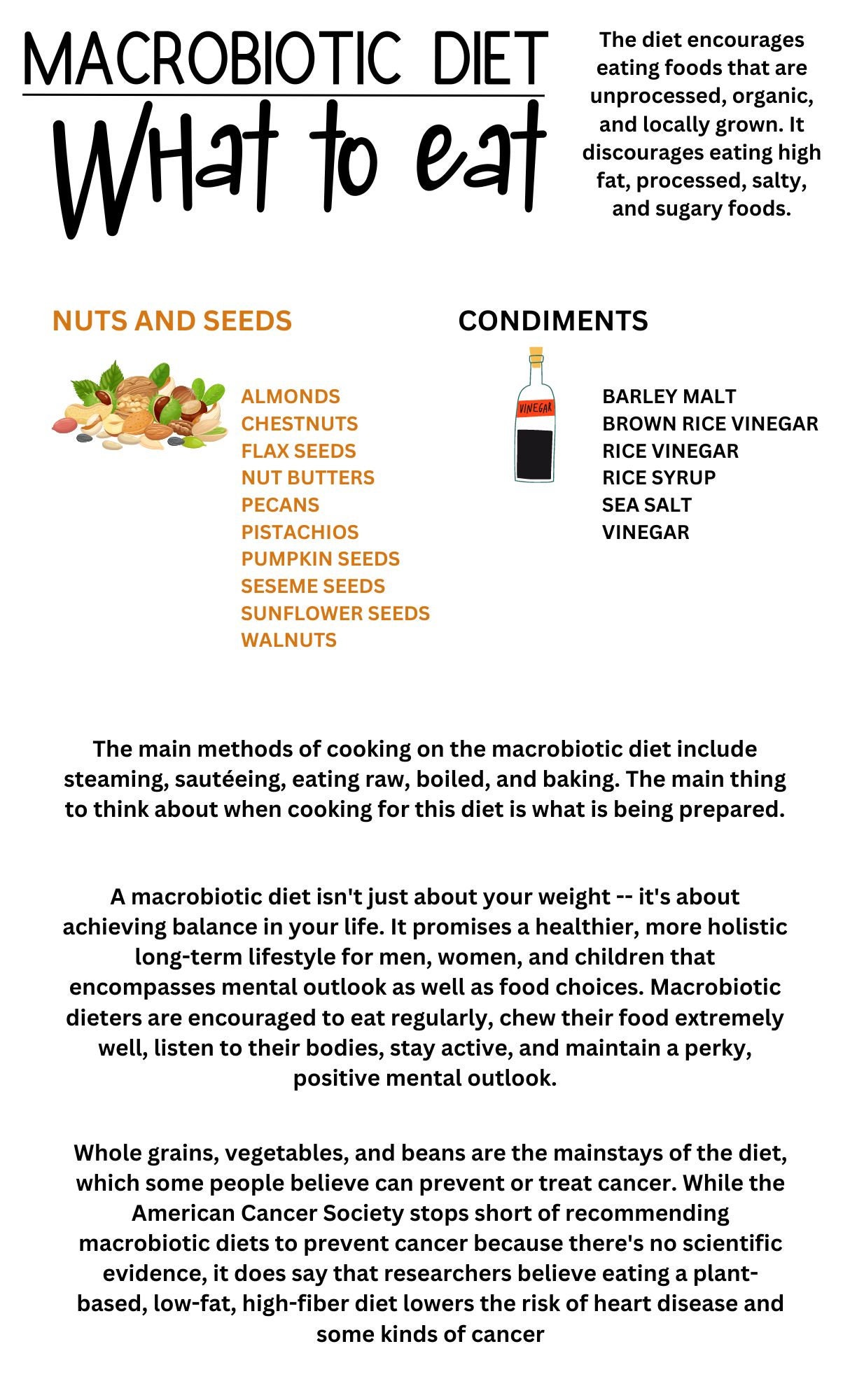 Macrobiotic Diet Food List and Diet Guide, Patient Information Guide, Grocery List, 9 Files, 1 ...