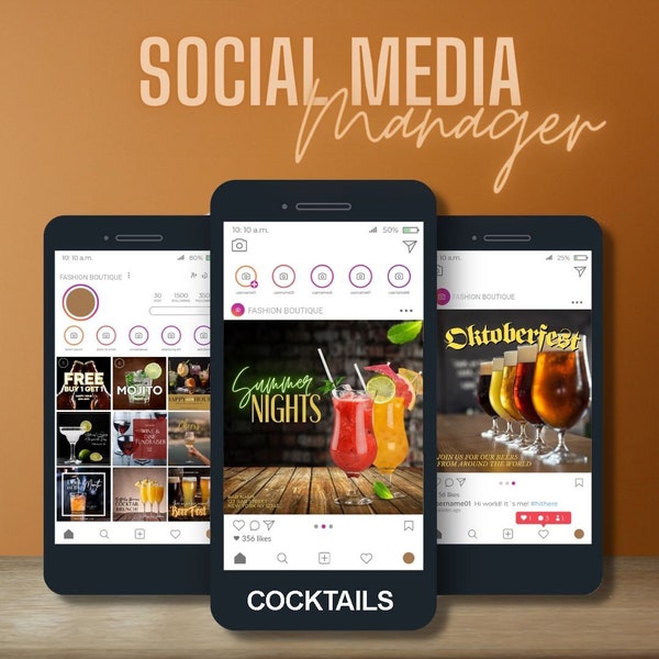 Pub Social Media Templates - Etsy