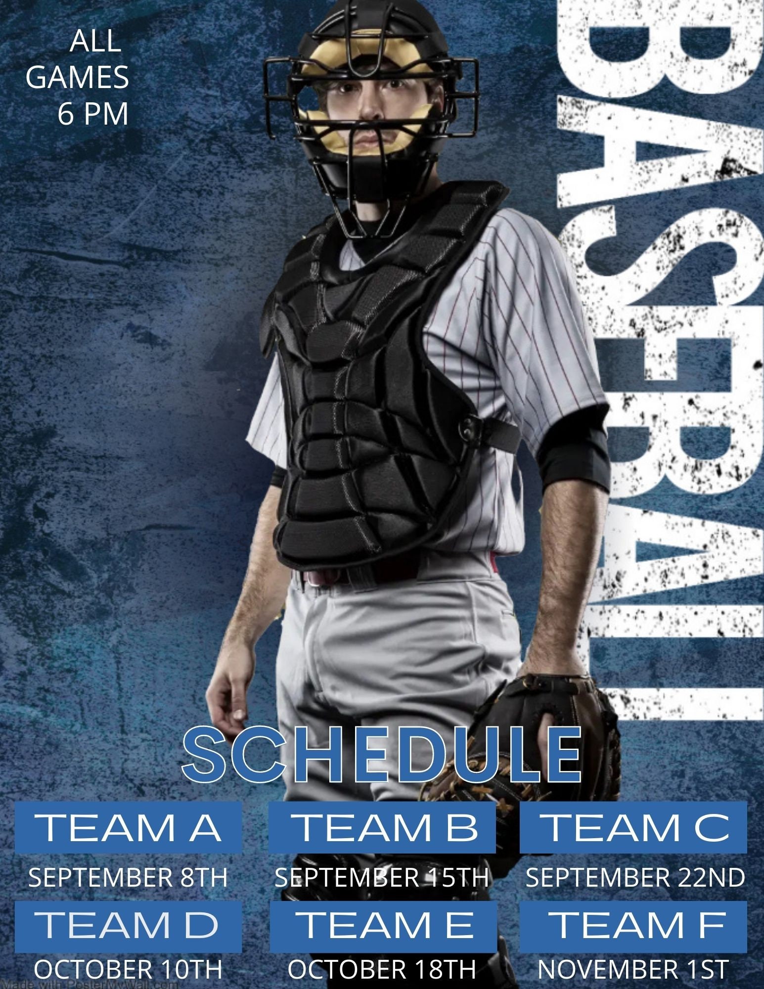 Baseball Flyer and Instagram Post Template, Team Flyer, Sports Flyer ...