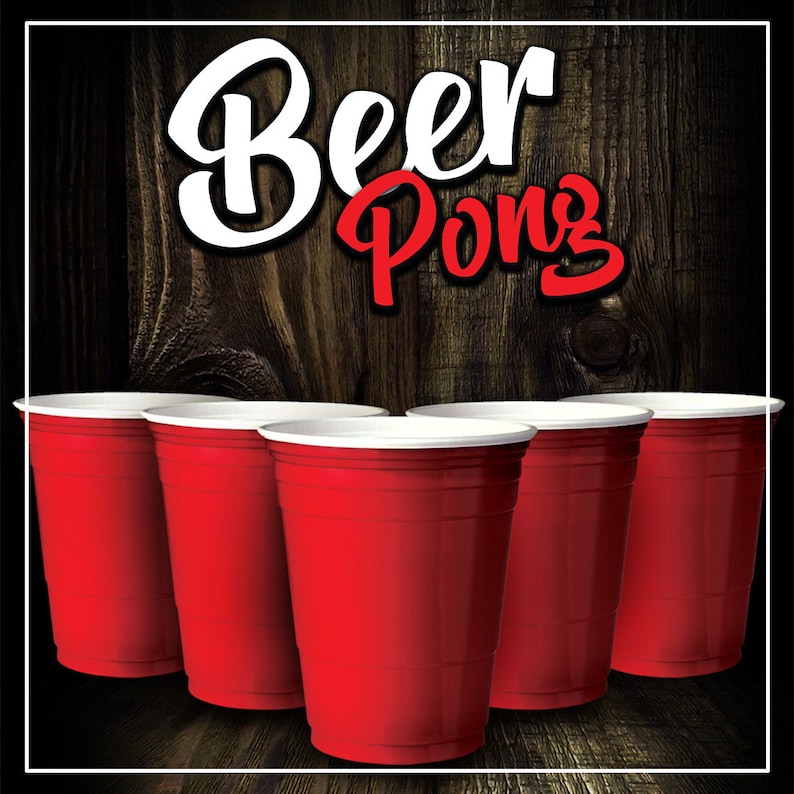 Beer Pong Flyer and Instagram Template, Editable in Photoshop, Instant ...