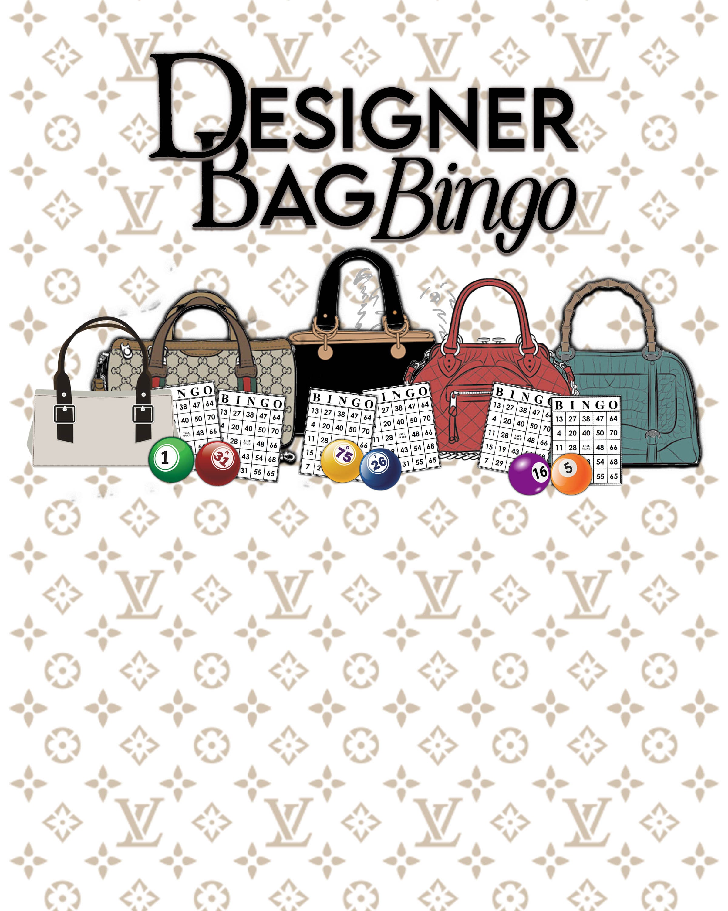 Designer Bag Bingo Flyer and Instagram Post Templateeditable - Etsy