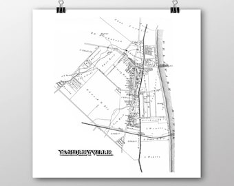 1891 Map of Lower Makefield Township Bucks County Pennsylvania - Etsy