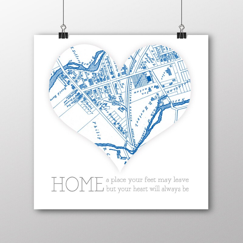 Chalfont pa on map of bucks county pa - Etsy.de