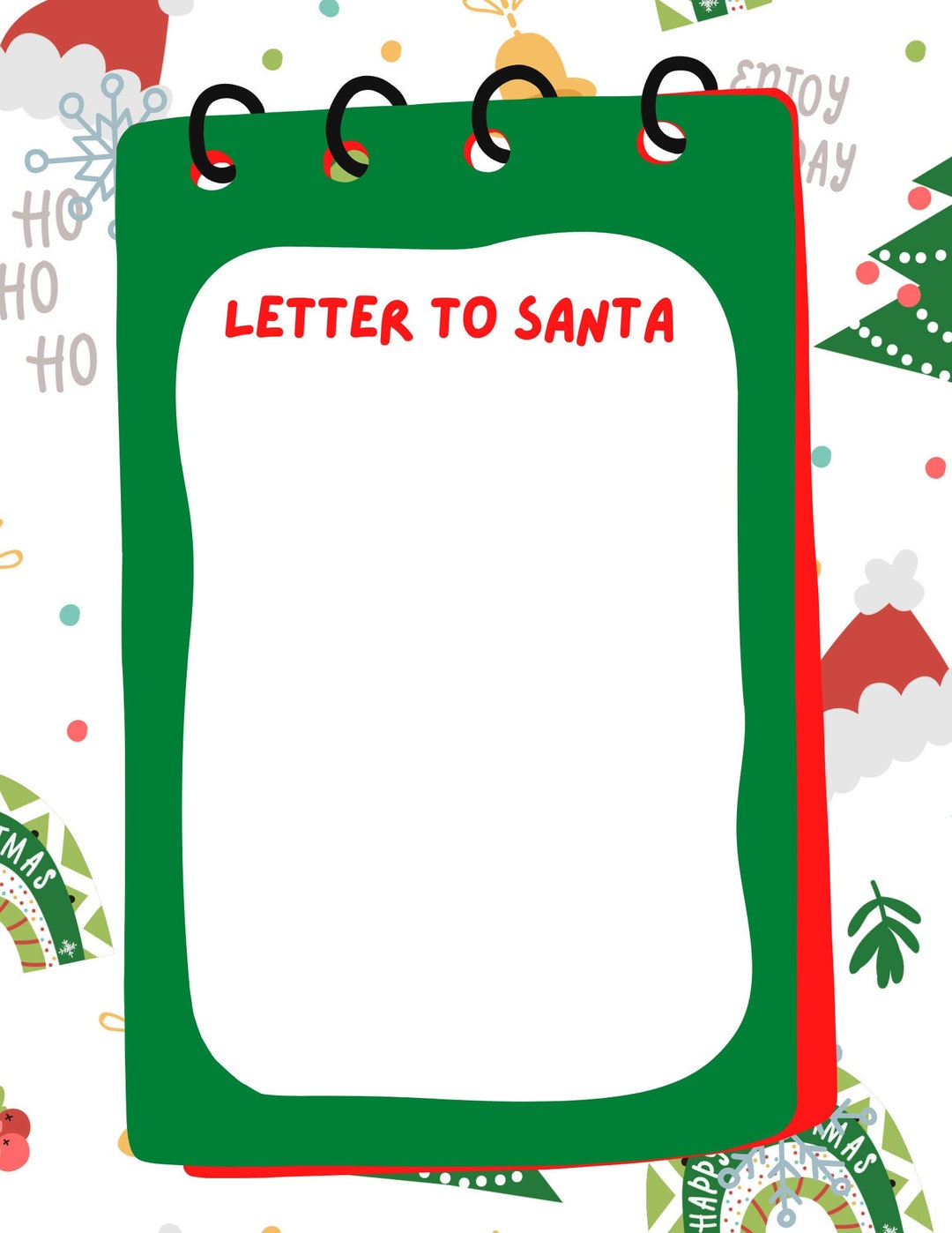 Carta a Santa / Carta de Santa / Carta para niños a Santa / Carta ...