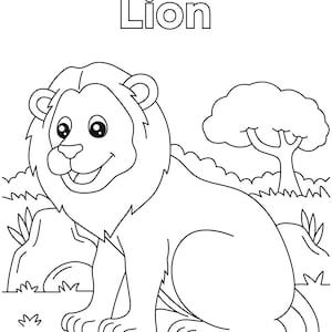 Cute Animal Coloring Pages for Kids Learning Classroom PDF DIGITAL ...