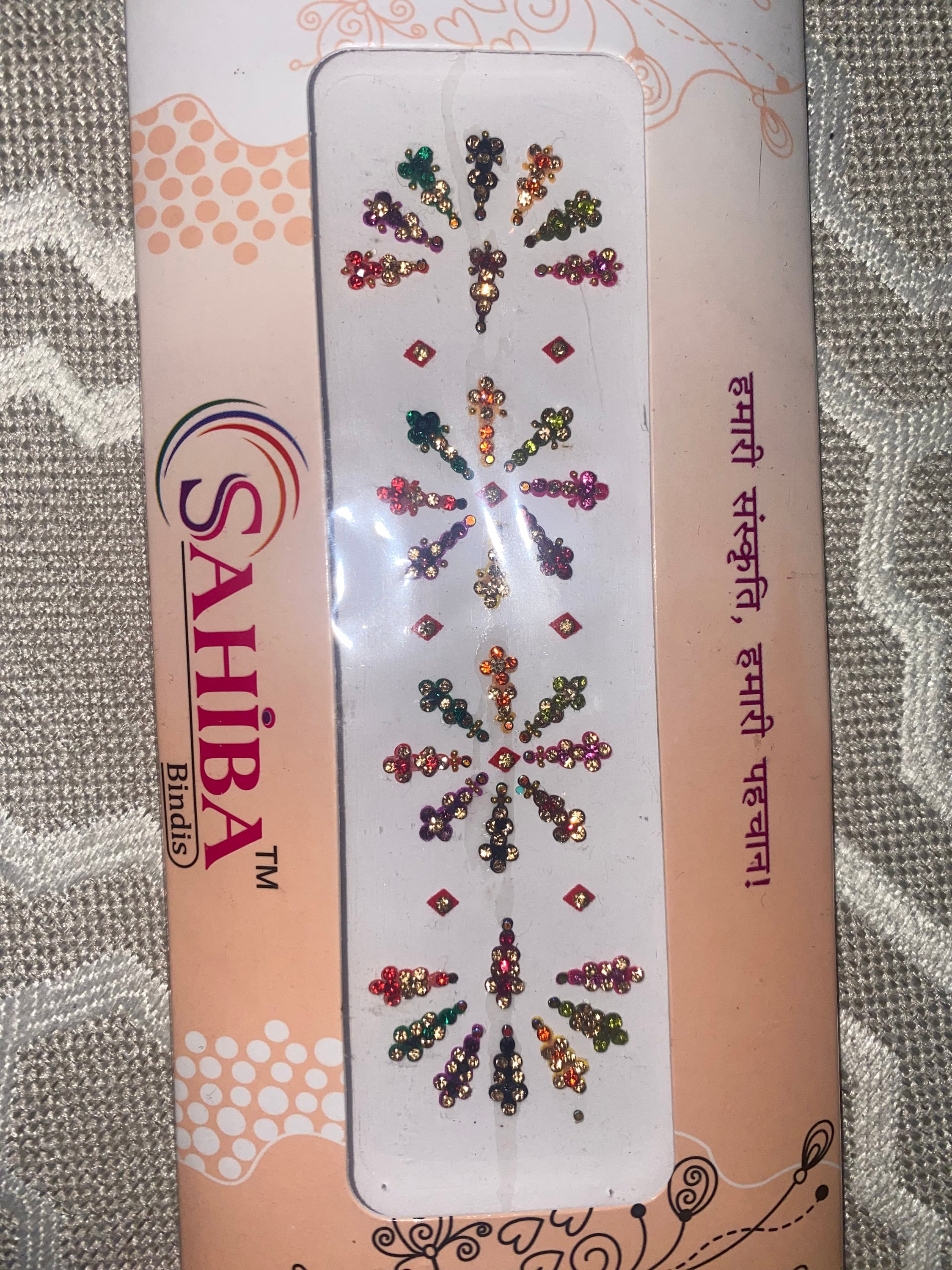 Long Colourful Bindis With Studs - Etsy