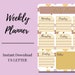 Printable Weekly Planner - Digital Printable - Teacher Planner - Etsy