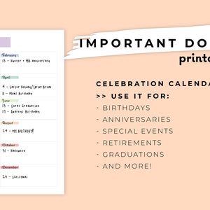 Important Documents Printable Pack colorful // Fun Home Management ...