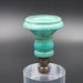 Custom Lamp Finial With a Turned Turquoise Distressed Blue and Gold ...