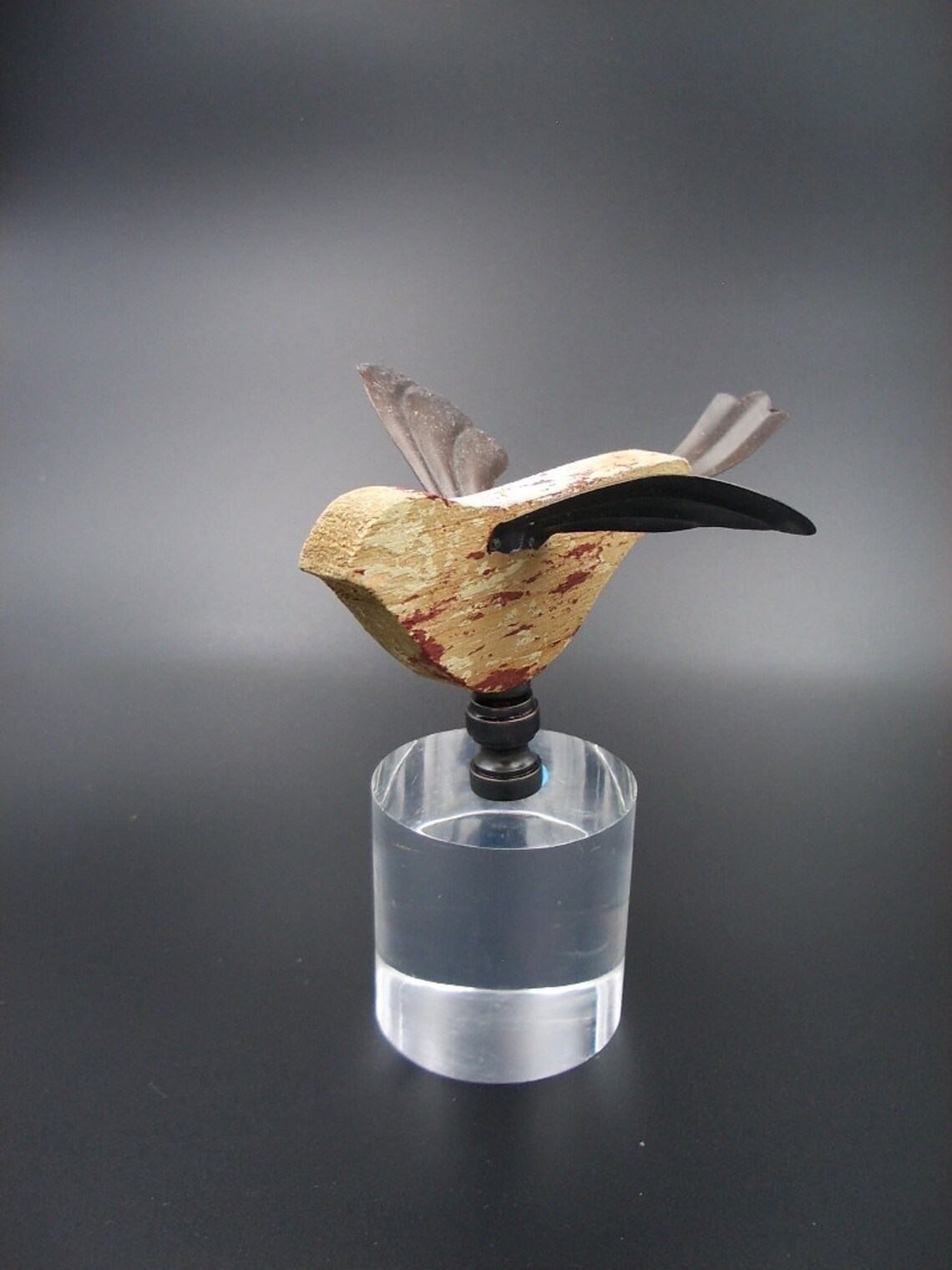 A Custom Made Lamp Final With a Country Styled Wooden Bird - Etsy