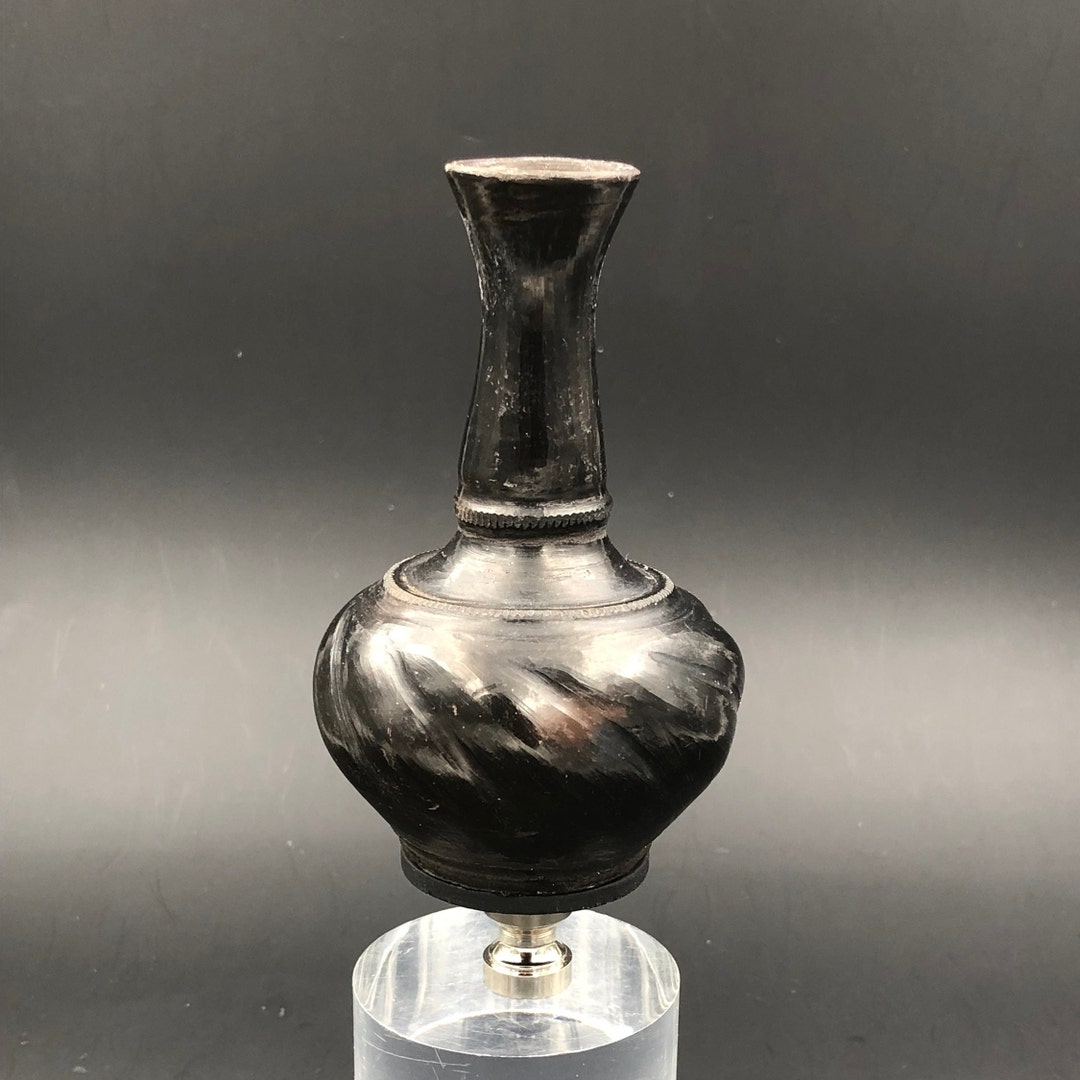 Custom Lamp Finial Featuring a Hand Thrown & Burnished Miniature ...