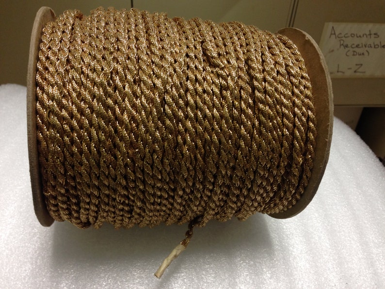 Fancy Gold Rope Braid Cord Trim 3/8 10mm Diameter 3 Ply BY THE YARD - Etsy