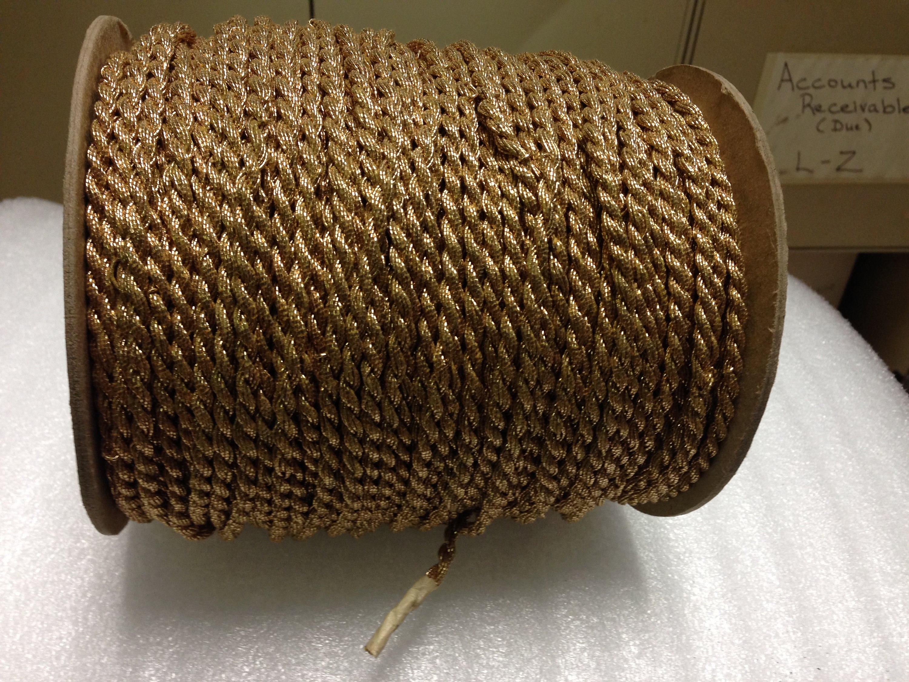 Fancy Gold Rope Braid Cord Trim 3/8 10mm Diameter 3 Ply BY THE YARD - Etsy