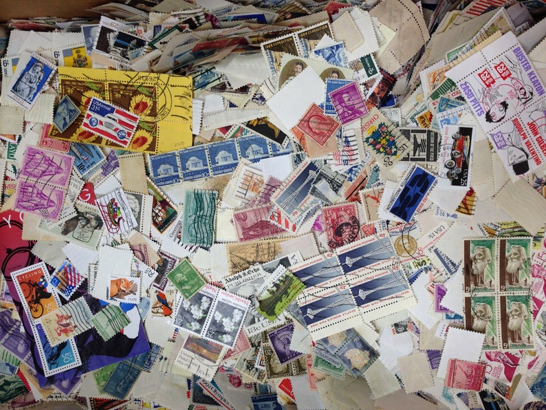 3500+ US off Paper Vintage Postage Stamps for Craft Use or Collections ...