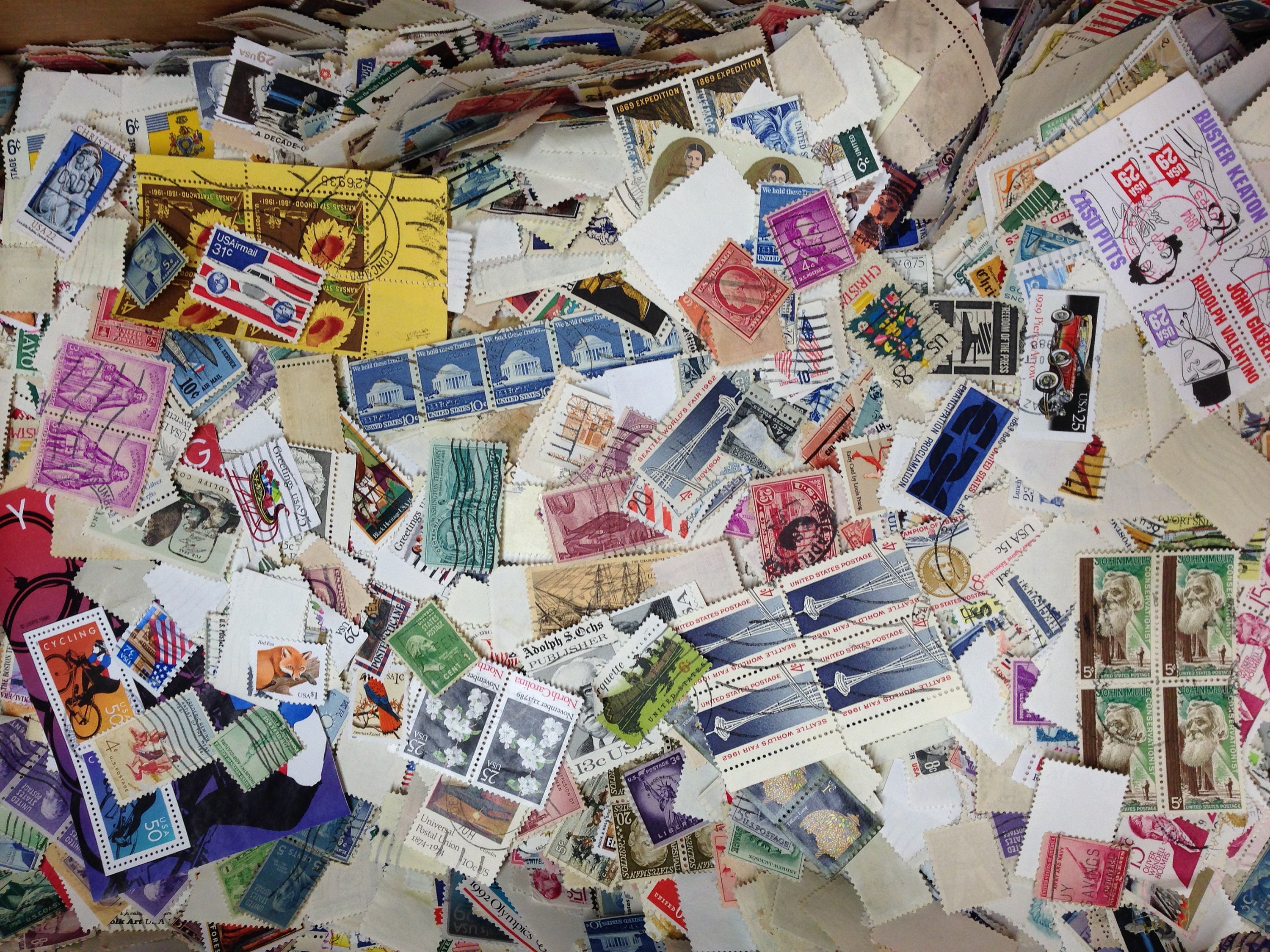 3500+ US off Paper Vintage Postage Stamps for Craft Use or Collections ...