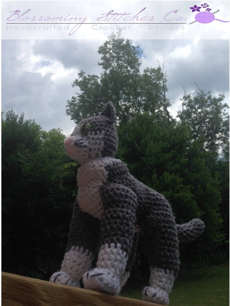 Realistic Crochet Cat Pattern PDF Download, Crochet Cat Pattern ...